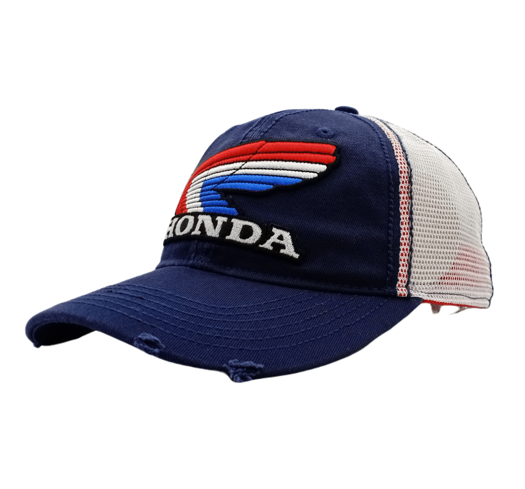 HONDA Cap Distressed Tricolor 3 Color Wing - WEAR MY HAT