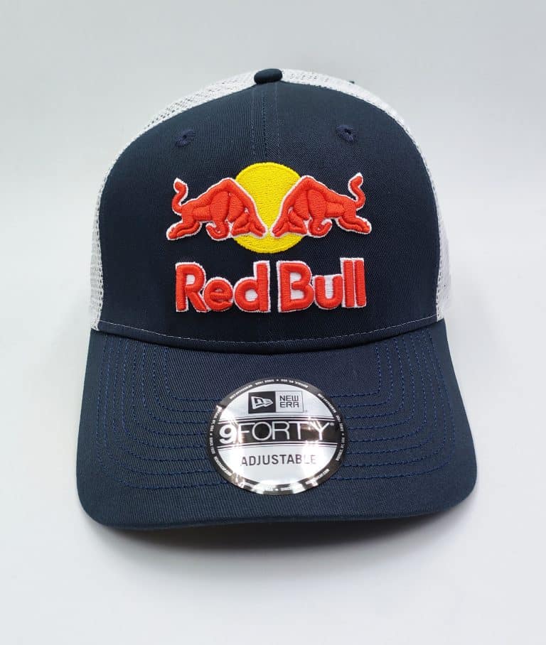 Blue Red Bull Cap White Mesh Hat - WEAR MY HAT