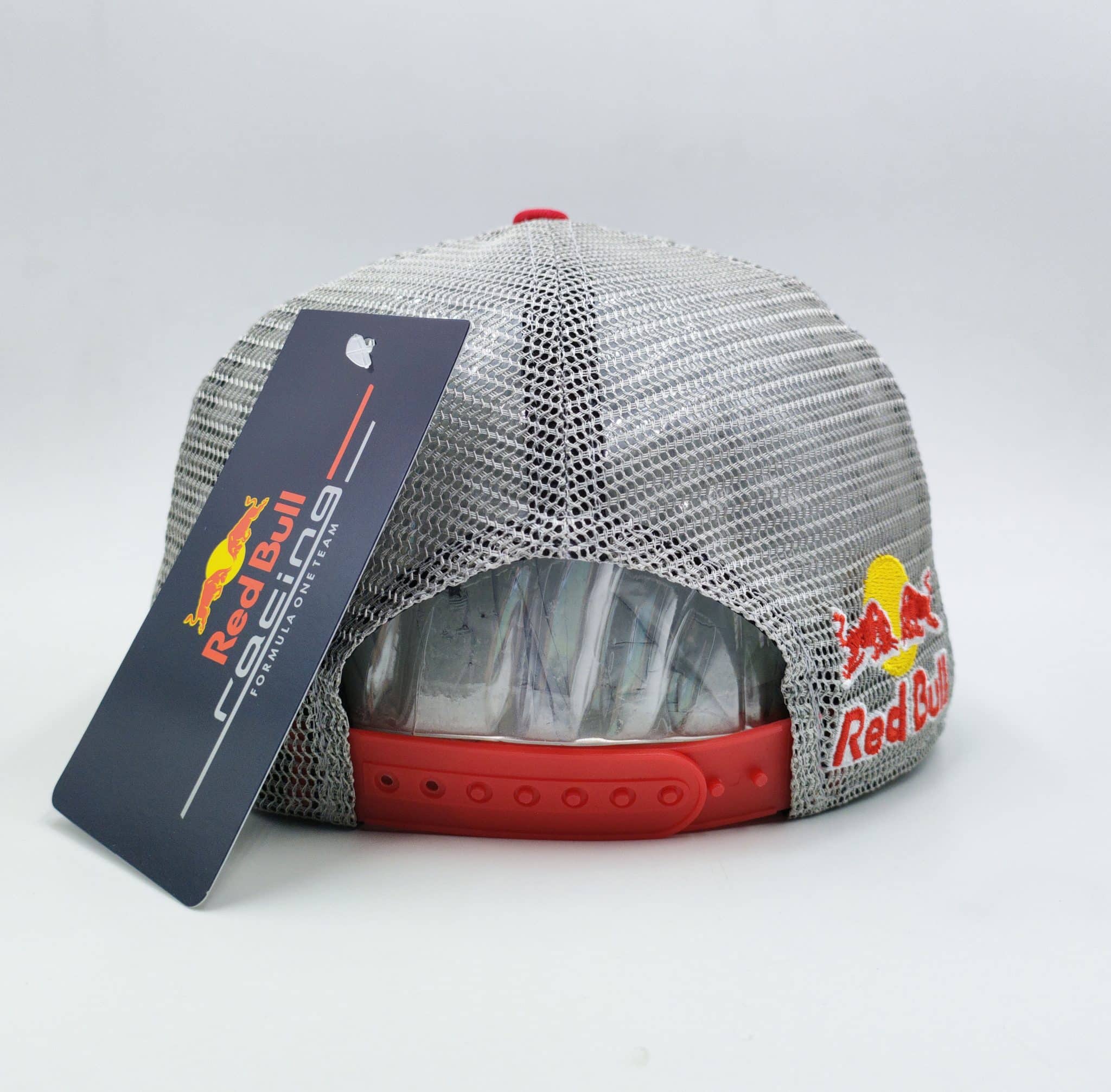 Blue Red Bull Cap Mesh Gray Hat - WEAR MY HAT